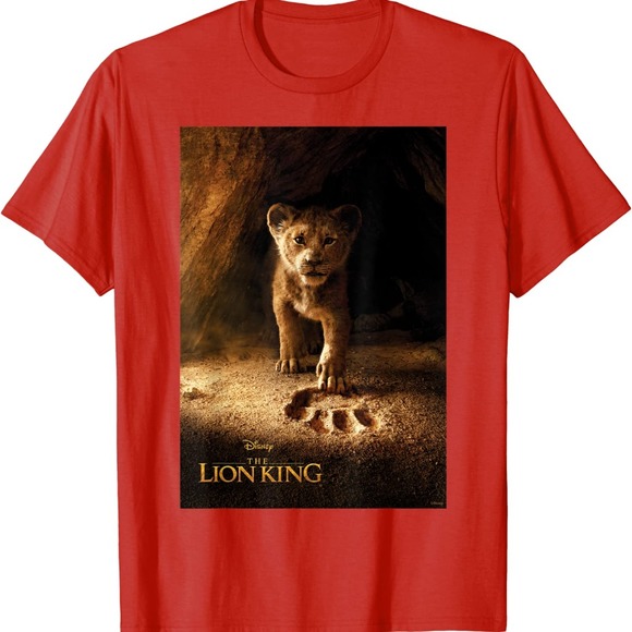Tops | Disney The Lion King Simba Paw Live Action Movie Poster C3 ...